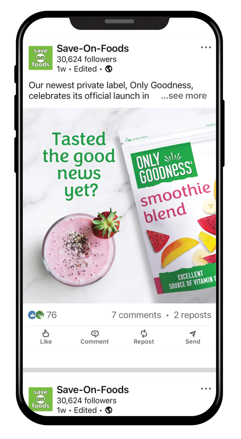PATTISON FOOD GROUP LAUNCHES ONLY GOODNESS – Velocity Institute